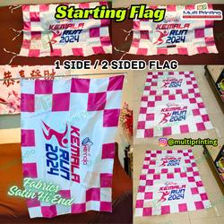 Promo bendera start finish/Starting Flag/Custom Checkered Flag/Bendera ...