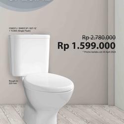 Promo PROMO CLOSET DUDUK TOTO CW53J/SW53JP/TCD-01R WC DUDUK SINGLE ...