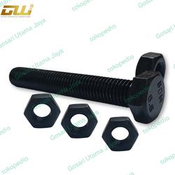 Jual Grade 8.8 / Mur Baut Baja M12x50 / Hex Bolt + Nut Pitch 1,75 Kunci 19 - Kota Tangerang ...