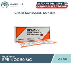 Jual Eperisone 50 Mg Strip 10 Tablet / Nyeri Otot / Kejang Otot ...