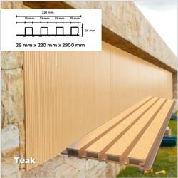 Jual wpc Wall board Exterior Wall Cladding Outdoor Dinding Luar - Kota ...