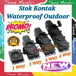 Jual Stop Kontak Waterproof Karet IP54 Outdoor Colokan Listrik Anti Air ...