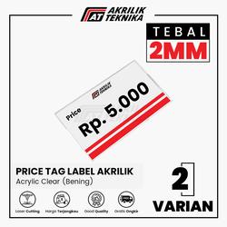 Jual LABEL HARGA AKRILIK / NAME TAG / PRICE TAG 6 x 9 - PORTRAIT ...