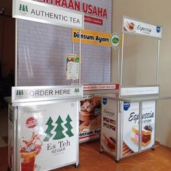 Jual Booth es teh nusantara / booth es teh manis / gerobak minimalis ...