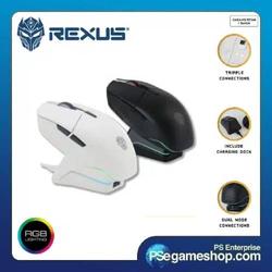 Jual Rexus Shaga RX130 Mouse Gaming Wireless With Charging Dock RX-130 ...