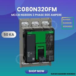Promo MCCB 3 Phase 100 Ampere 3P 100A Breaker 36kA 40-100 Amper C10F32D100 NSX100F Schneider ...