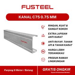Jual Baja Ringan Kanal C 75 x 0.75mm / C75 x 0.75 mm - C75 x 0.75 TASO ...
