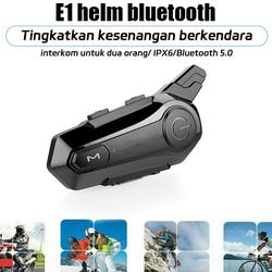 Promo ZACRO E1 Intercom helm Bluetooth 5.0 FM Radio intercom dua arah ...