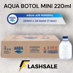 Jual Aqua Botol / Aqua Mini / Air Mineral Botol 220ml Satu Dus 24 Btl ...