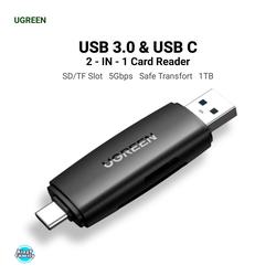 Promo Card Reader UGREEN USB TYPE C / USB A 3.0 To USB 3.0 SD/TF Card ...