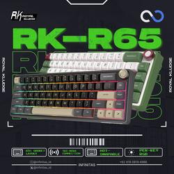 Jual Royal Kludge RK R65 Knob 65% Gasket Mechanical Keyboard - Jakarta ...