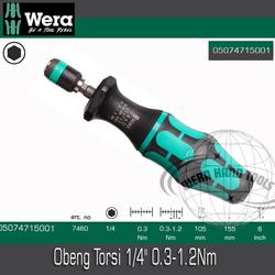 Jual Obeng Torsi 1/4" 0.3-1.2Nm Wera 05074715001 PRE-SET Torque ...