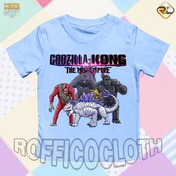 Jual BAJU ANAK KAOS ANAK KARAKTER NEW GODZILLA SCAR KING KING KONG ...