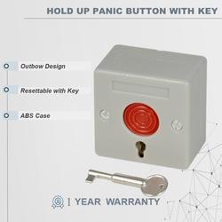 Jual Stainless Emergency Panic Button - Hold up Button with Key ...