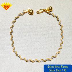 Jual Gelang Rantai Emas Putih 015 Kadar Emas 750 - Jakarta Pusat - TOKO ...