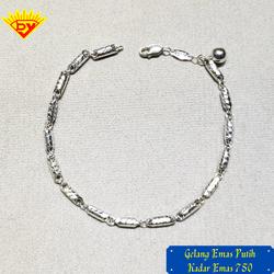Jual Gelang Rantai Serut Emas Putih 269 Kadar Emas 750 - Jakarta Pusat ...