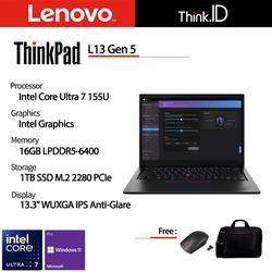Promo Lenovo ThinkPad L13 Gen 5 (Intel) Core Ultra 7 155U 16GB 1TB W11 ...