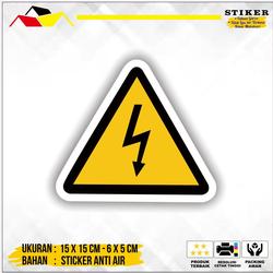 Jual Stiker Panel Listrik Segitiga / Sticker Danger Panel Listrik ...