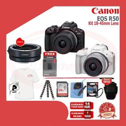 Promo Canon EOS R50 kit 18-45mm Mirrorless Camera EOS R 50 18-45 mm ...
