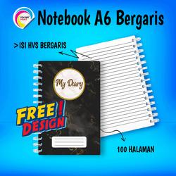 Jual Cetak Notes Custom Notebook A6 Block Note Polos Spiral 100 Halaman ...