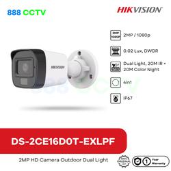 Jual DS-2CE16D0T-EXLPF Hikvision 2CE16DOT CAM CCTV Outdoor 2MP Dual Light - LENSA 2.8MM ...