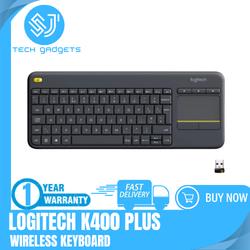 Promo Logitech K400 Plus Keyboard Wireless Touchpad untuk PC,SmartTV ...
