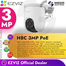 Promo EZVIZ CS-H8C 3MP 2K PoE ColorVu Pant & Tilt CCTV Outdoor Smart IP Camera From Hikvision 2 ...