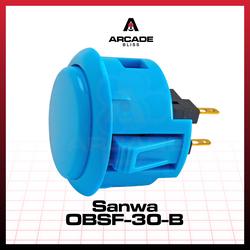 Jual Original SANWA OBSF-24-B Blue Biru Push On Button 24mm Arcade ...