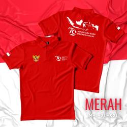 Jual Kaos Polo Shirt Kemerdekaan RI 79 Dewasa Baju Kerah Polo Kemerdekaan Hut RI 79 Peta ...