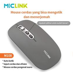 Promo Mouse AI Cerdas Pengenal Suara-M108 Rechargeable dengan Receiver ...