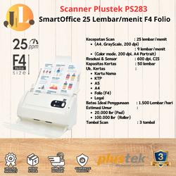 Promo Scanner Plustek SmartOffice PS283 - 25 Lembar/menit (F4/Folio ...