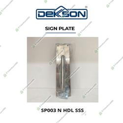 Jual SIGN PLATE DEKKSON SP 003 HDL+CYL HOLE SSS - Jakarta Barat ...