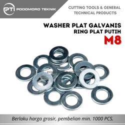 Jual Ring Plat Putih M5 M6 M8 M10 M12 M14 M16 M18 M20 Washer Plat ...