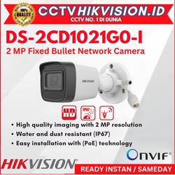Jual DS-2CD1021G0-I Hikvision 2MP PoE IP Camera CCTV Outdoor Bullet IR 20M - LENSA 2.8MM ...