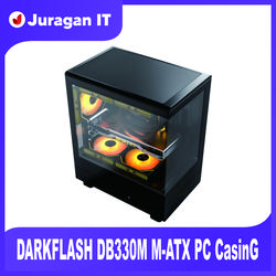 Jual DARKFLASH DB330M M-ATX PC Case | A-Pillarless 270 Panoramic Room M ...