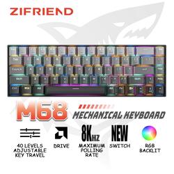 Jual ZIFRIEND M68 Magnetic Switch Keyboard Hall Effect Switch 65% ...