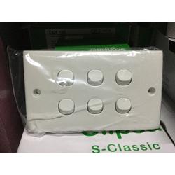 Jual Saklar Schneider 6 Gang Classic Inbow / Saklar Clipsal 6 Gang ...