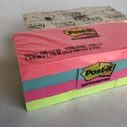 Jual Post-it 3M 653 Warna (34.9mm x 47.6mm) Sticky Notes 1 pak isi 12 ...