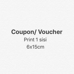 Jual Cetak Voucher Kupon Cetak 2 sisi - 50 lembar - Jakarta Barat ...