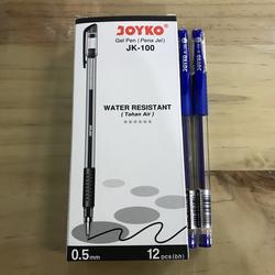 Promo JOYKO GEL PEN JK-100 PEN PULPEN PENA JOYKO HITAM BIRU MERAH ...