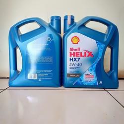 Jual oli Shell helix HX7 5W-40 100% asli fully synthetic SN plus 4 ...