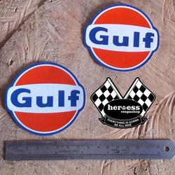 Jual Sticker cutting vespa logo esso oil bulat decal stiker helm oli ...