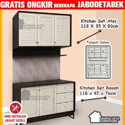 Jual Kitchen Set 3 Pintu atas dan bawah lemari meja dapur minimalis ...