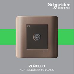 Jual Schneider Electric Wiring ZENcelo 1 Gang Kotak Kontak Soket TV ...