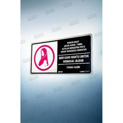 Jual Beri Waktu Memakai Jilbab Hijab Sign Board Akrilik Label Sign ...