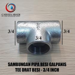 Jual SAMBUNGAN PIPA BESI GALVANIS - TEE 1 1/4 INCH BESI - GALUNGGUNG ...