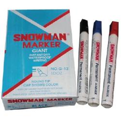 Jual Snowman Permanent Marker / Spidol Permanen Snowman G-12 - Hitam ...