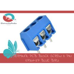 Jual [CNC] TERMINAL PCB BLOCK SCREW 3 PIN KF301-3P BLUE BIRU - Kota ...