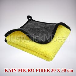 Jual Kain Lap Microfiber Serba Guna 2 sisi kuning abu 30 x 30 cm - Kota ...