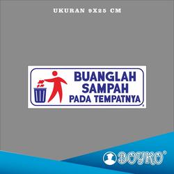 Jual Sign Akrilik Jagalah Kebersihan + Buang Sampah | Sign Acrylic ...